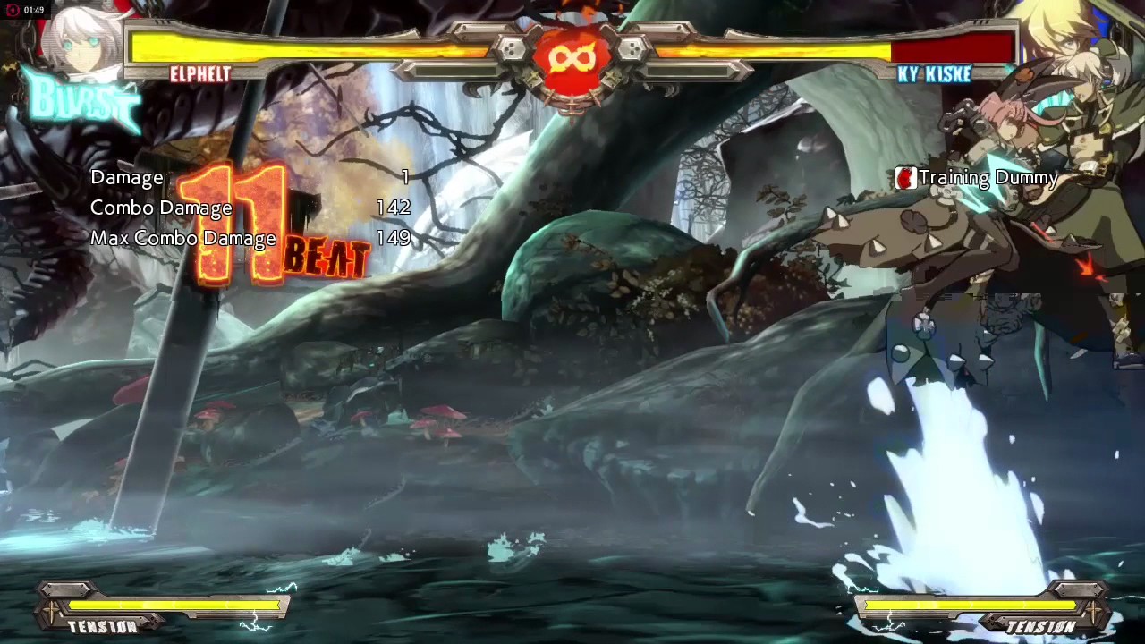 GGXrdR2 - Elphelt Unblockable SG.D Startup - YouTube