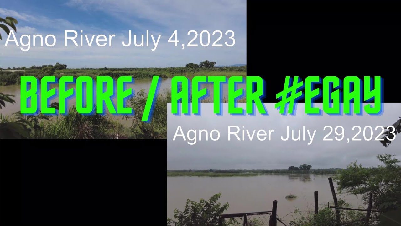 Agno River Water Level Before and After #egayph Bayambang, Pangasinan ...