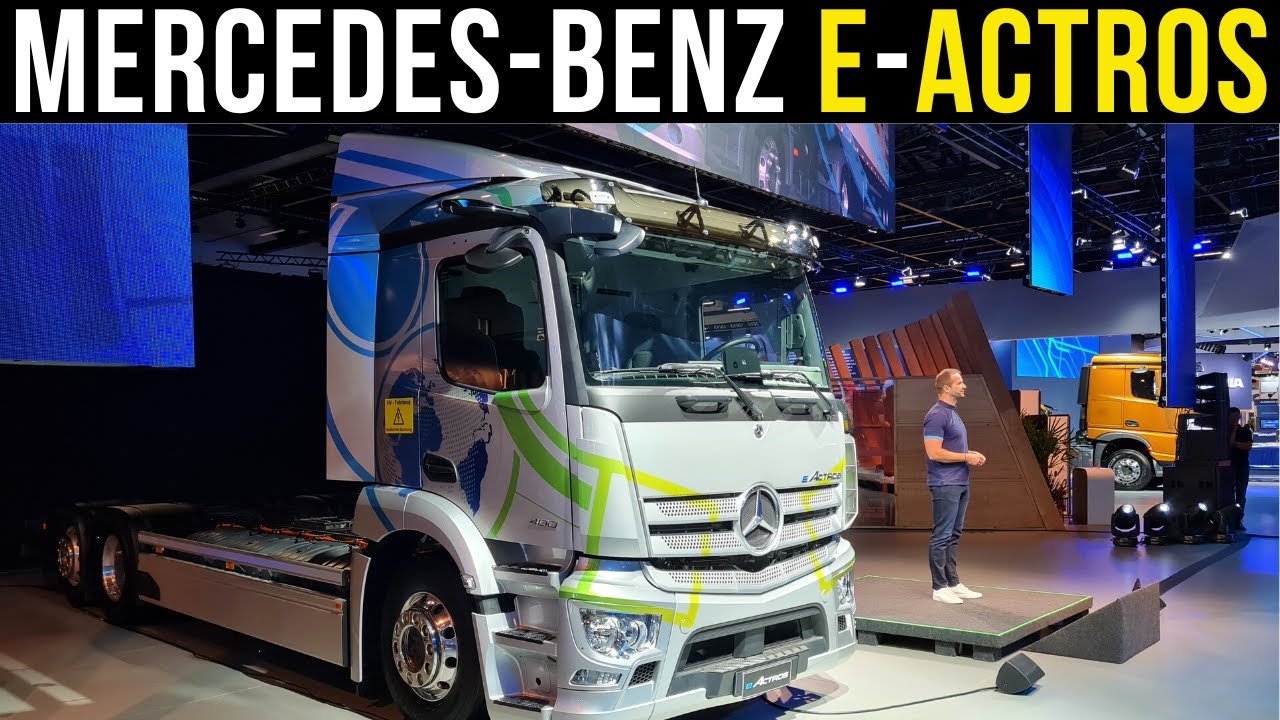 Mercedes Benz eActros 400 | Walkaround na Fenatran 2022 - YouTube
