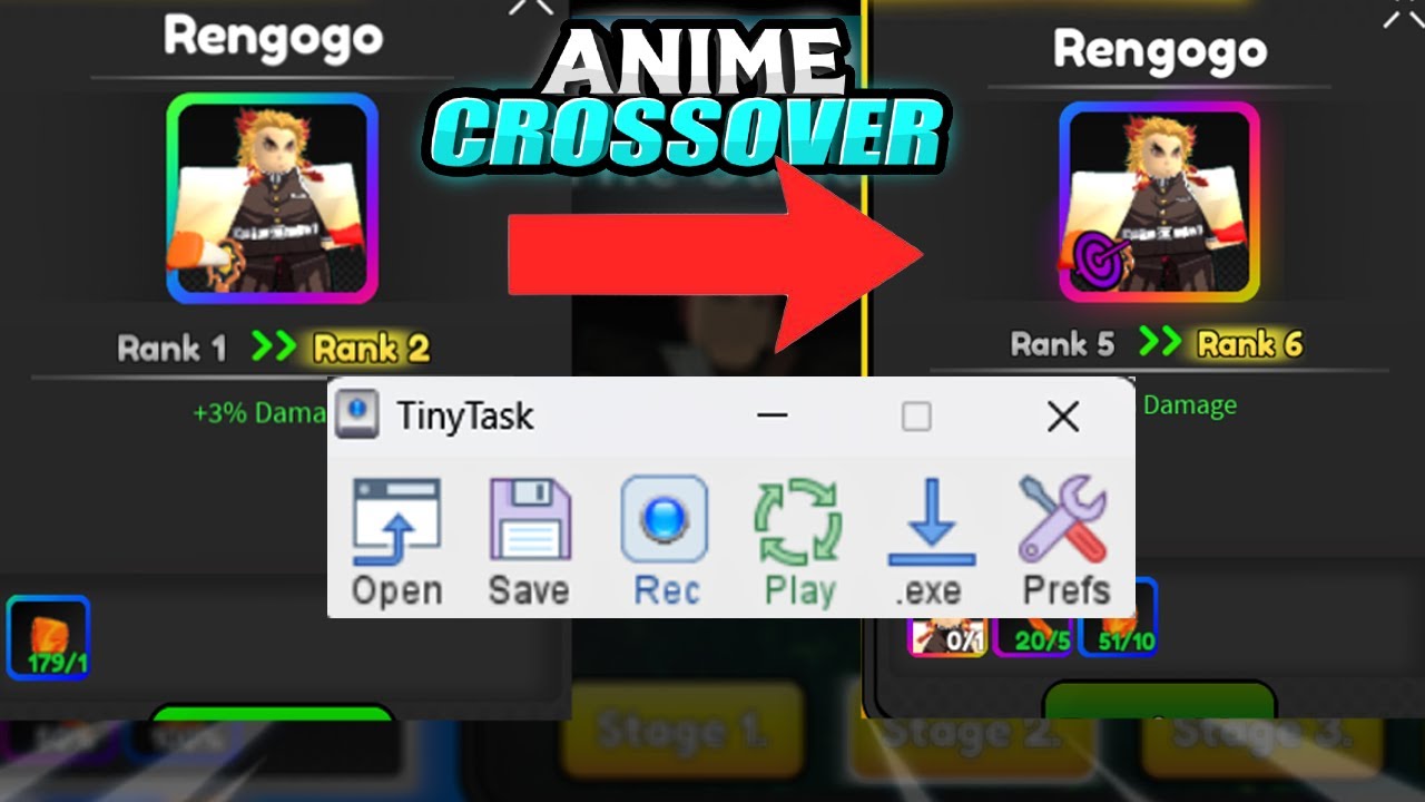 How to TinyTask Stage 2 Hidden Village| Anime Crossover - YouTube