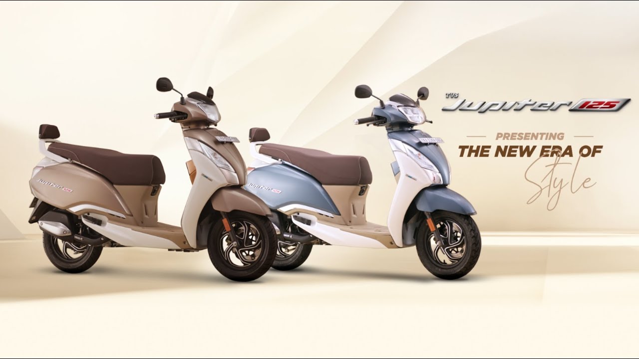 We promised and we delivered! The all new TVS Jupiter 125 in Ivory Grey and Ivory Brown. - YouTube