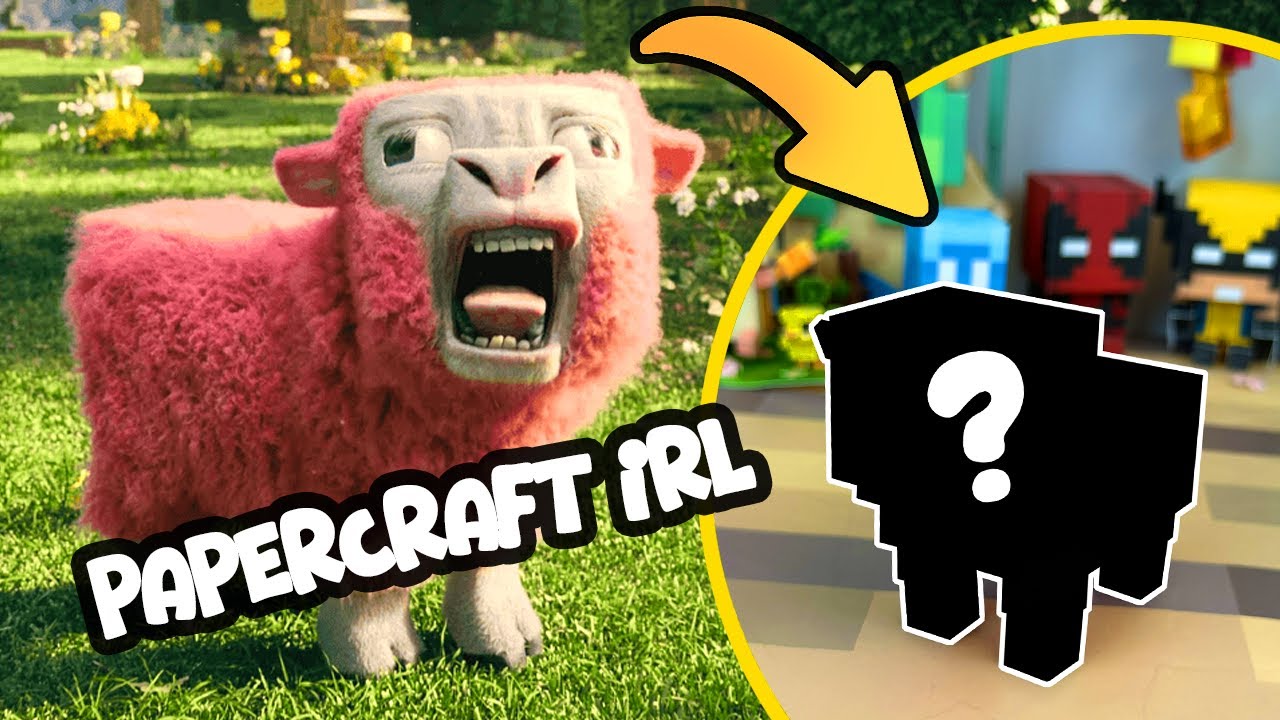How to Make the Pink Sheep from Minecraft Movie in Real Life - YouTube