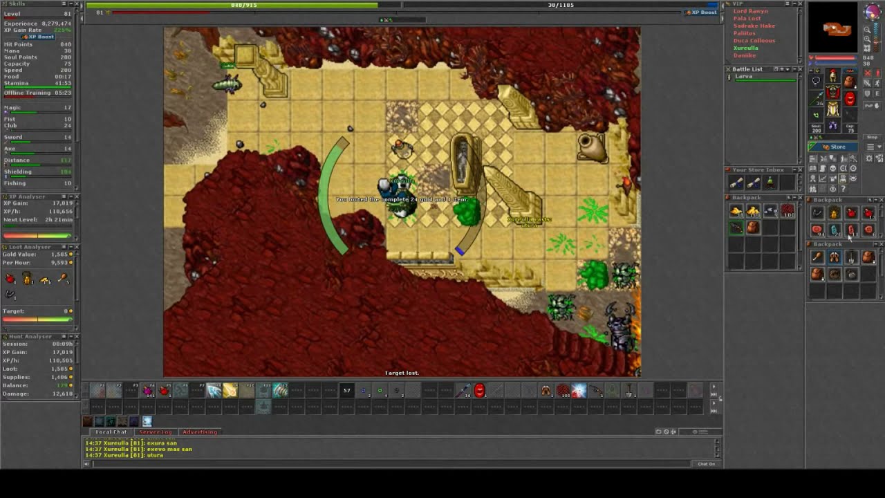 Tibia - Task Ancient Scarab Part 1 - YouTube