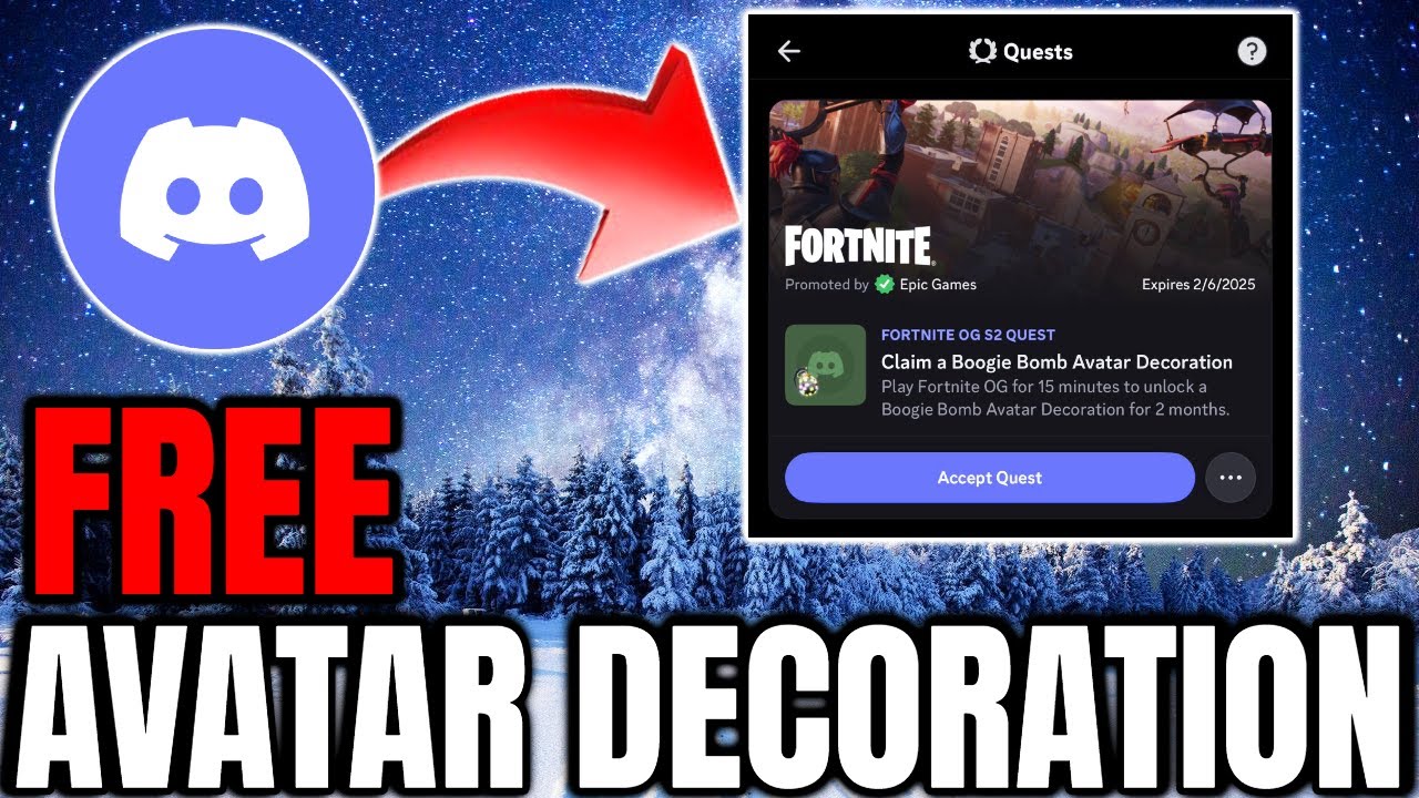 🔧 FREE DISCORD Boogie Bomb Avatar Decoration - FORTNITE OG S2 QUEST ...