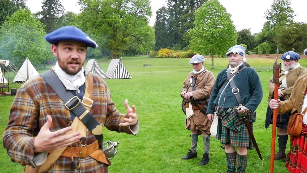 Meet the Jacobites - Highland Company of 1745 filmed at Crathes Castle ...
