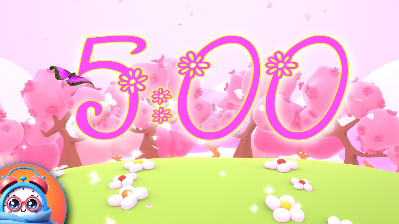 5 Minute Countdown Timer with cozy Music spring Blossoms and ...