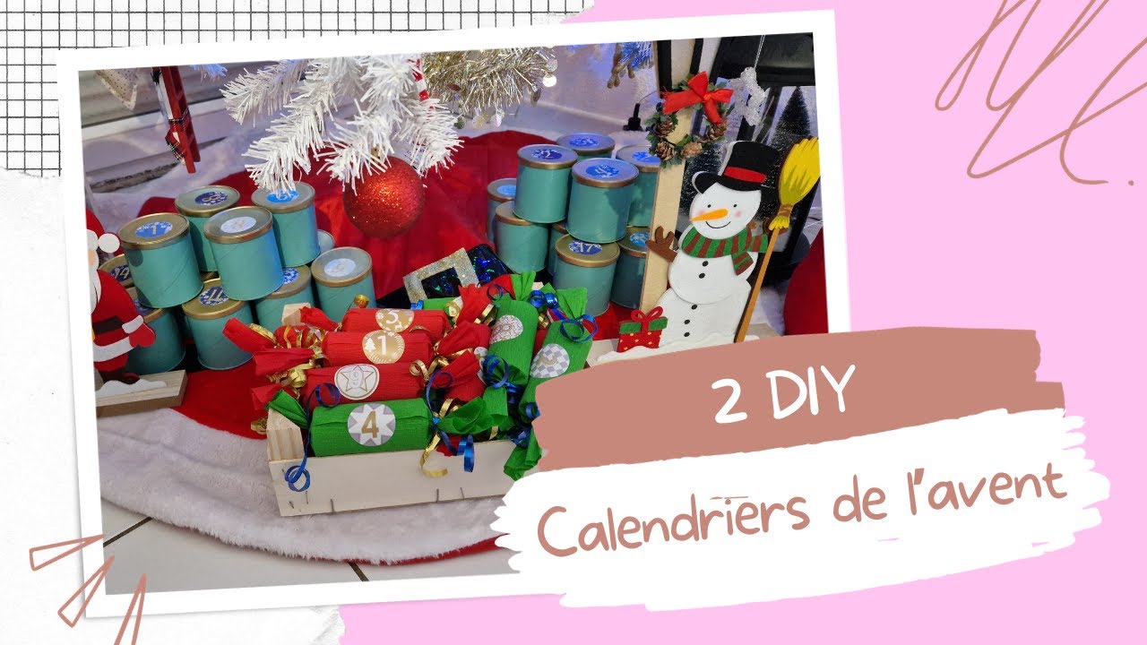 2 DIY de calendriers de l'avent - YouTube