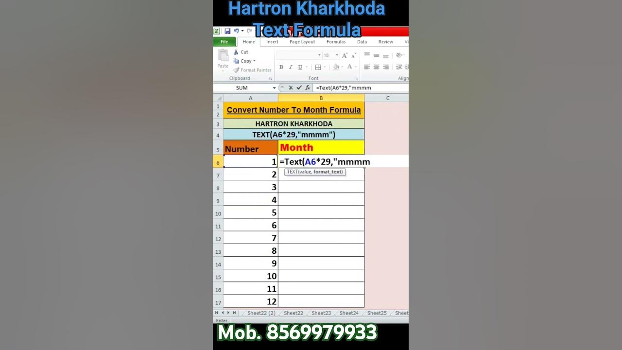 Insert Month Formula In Excel 🔥💫 Excelformula Exceltips Exceltech Education Excelacademy