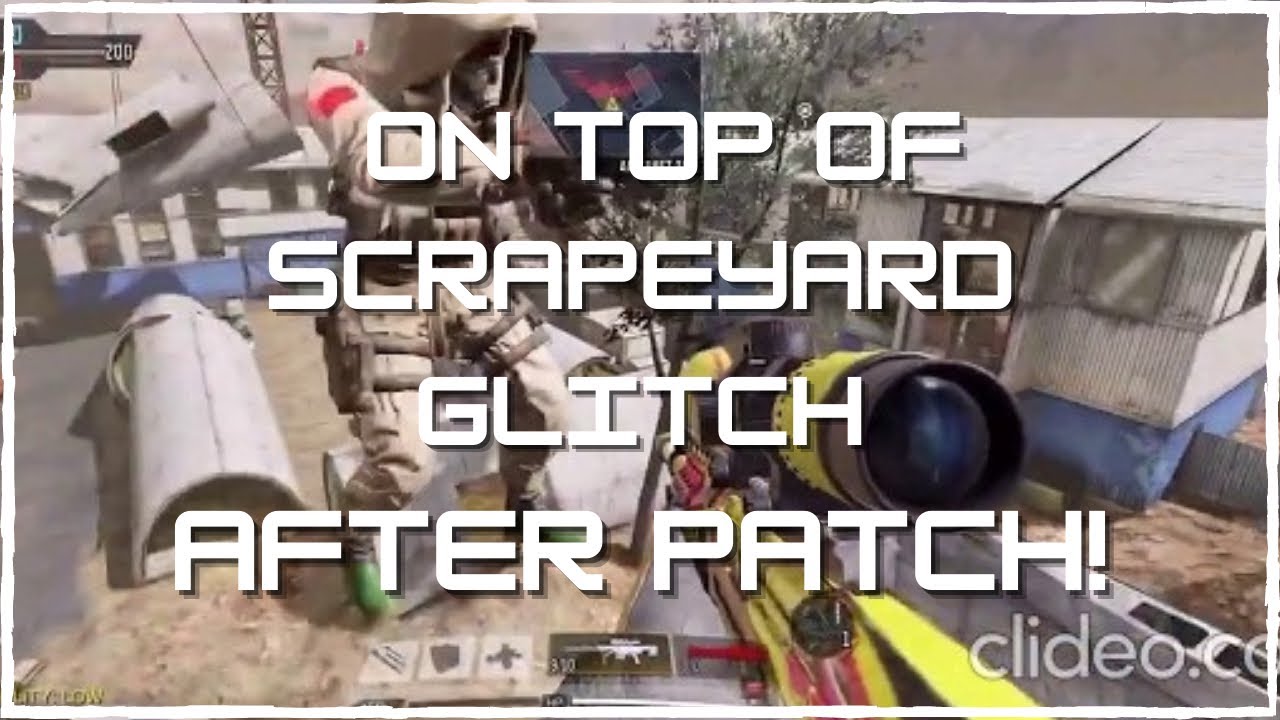 COD MOBILE - SCRAPYARD ON TOP OF MAP GLITCH (AFTER PATCH) - YouTube