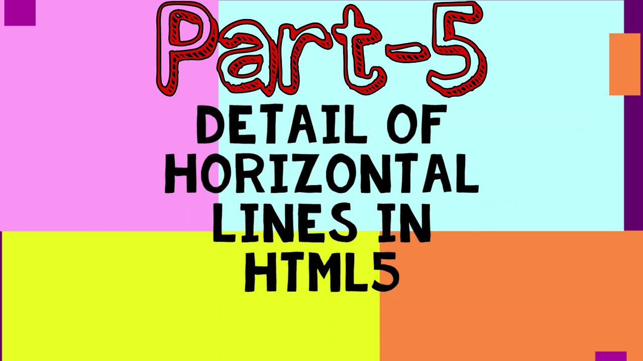 Horizontal lines tag in HTML using VS Code || HTML Part-5 || By Master ...