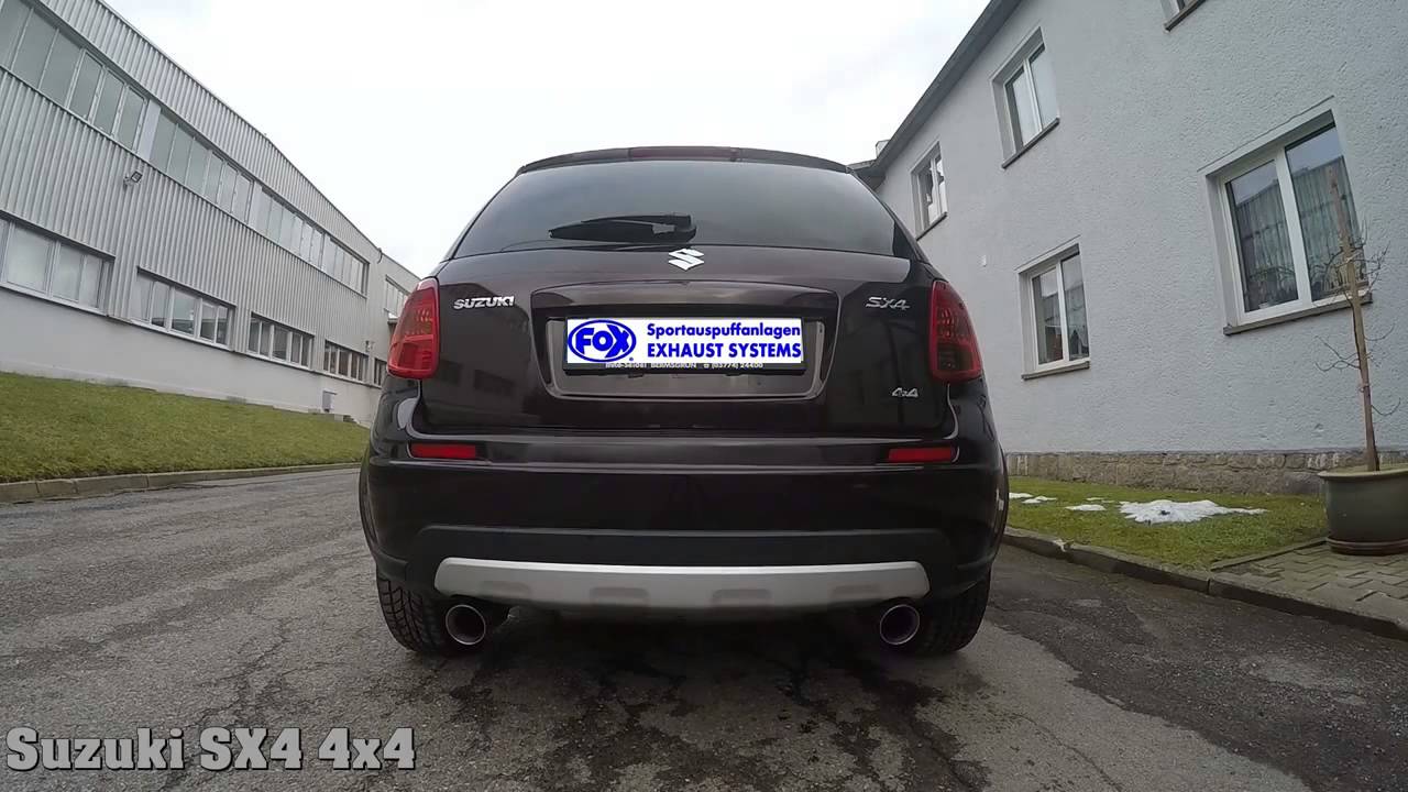 Suzuki SX4 Fox Sportauspuff / Exhaust by Fiese Performance - YouTube