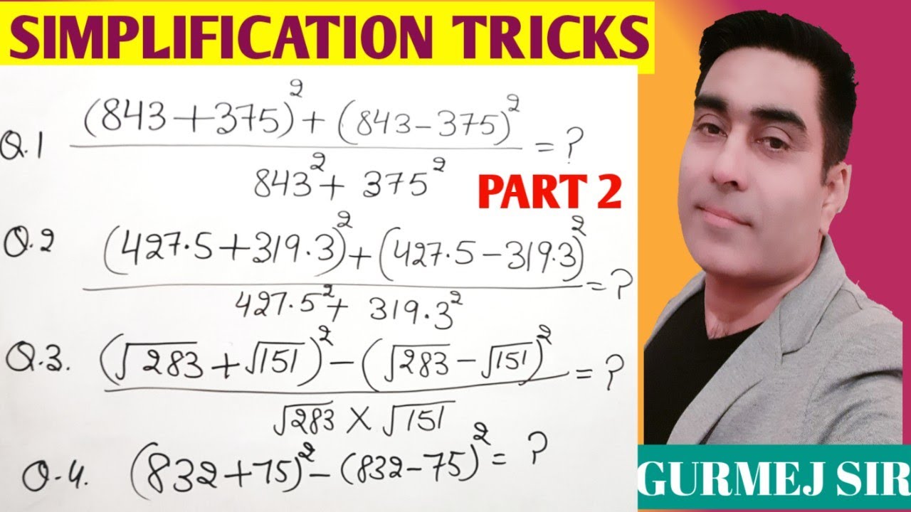 SIMPLIFICATION TRICKS SHORT TRICKS EASY MATHS TRICKS FAST simplification-tricks-short-tricks-easy-maths-tricks-fast