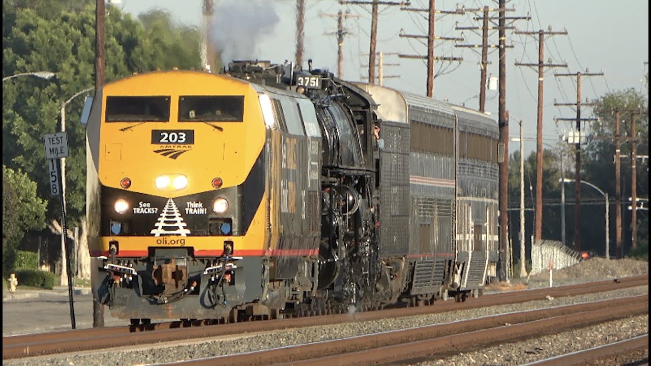 ATSF Santa Fe 3751 Steam Engine & More - Sep 2022 - YouTube