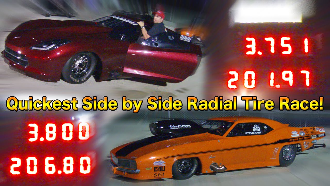 QUICKEST SIDE BY SIDE RACE ON DRAG RADIALS! - YouTube