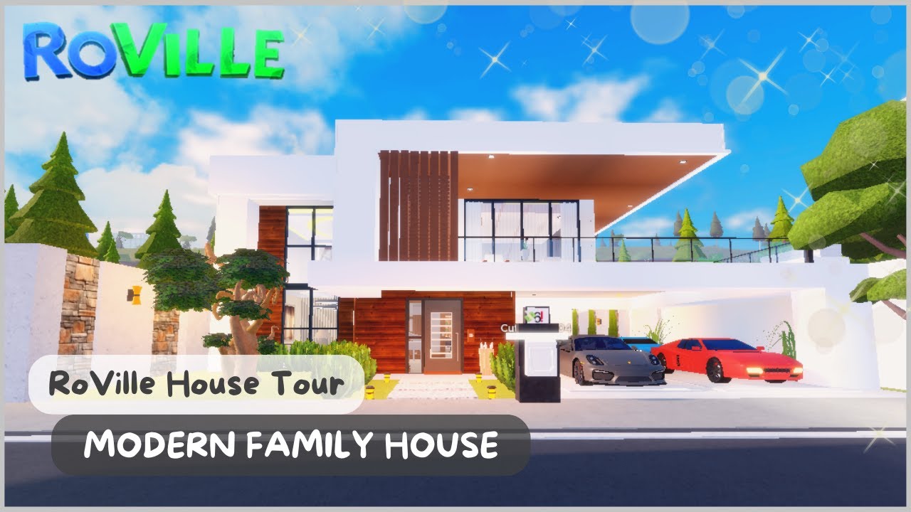 🏠🏡 [House Tour] MODERN FAMILY HOUSE by CutePizza_04|| RoVille Builds ...