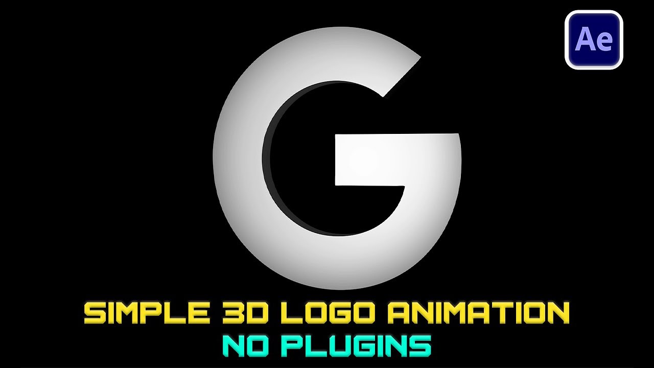 3D Rotation Logo Animation in After Effects Tutorial [ No Plugins ...