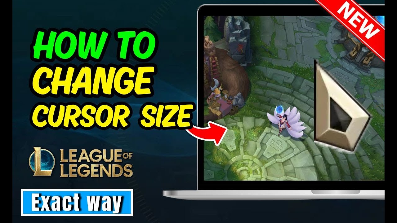 How to change cursor size in league of legends (New Update) - YouTube