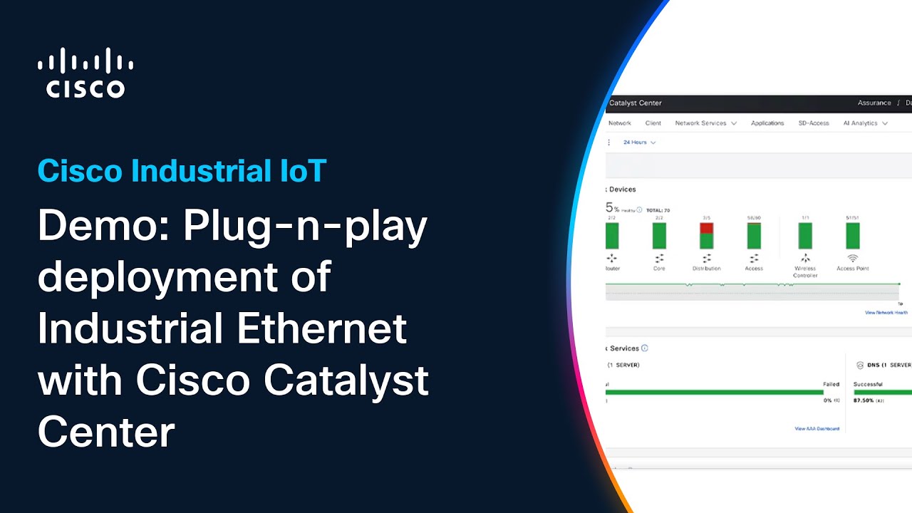 Demo: Plug-n-play deployment of Industrial Ethernet with Cisco Catalyst ...