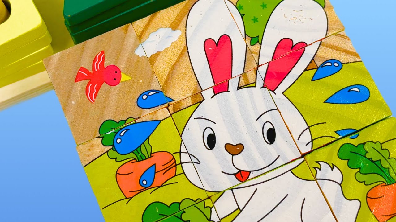 Learn Shapes, Numbers and Counting with Bunny Puzzle Game For Kids ...