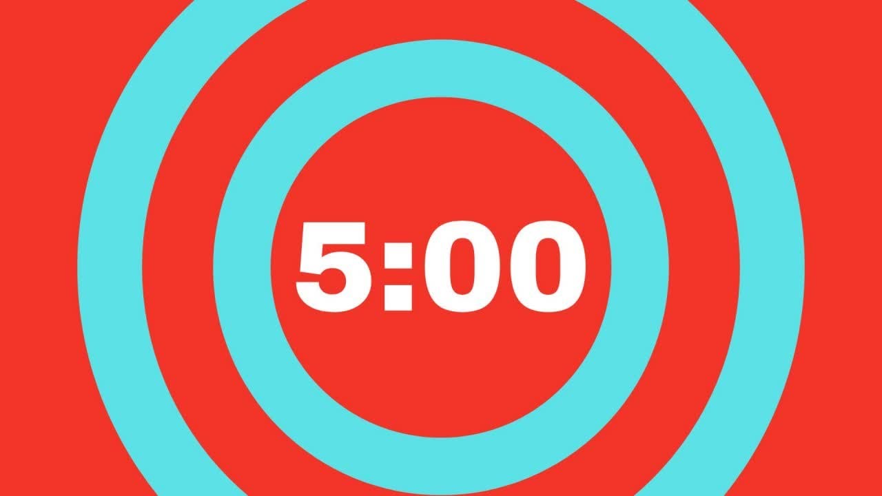 Wonderfull 5 minute Timer with relaxing music😲 - YouTube