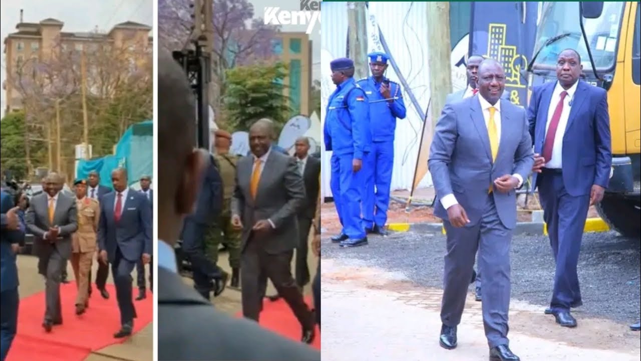 President Ruto arrives for the bell-ringing ceremony and launching of ...