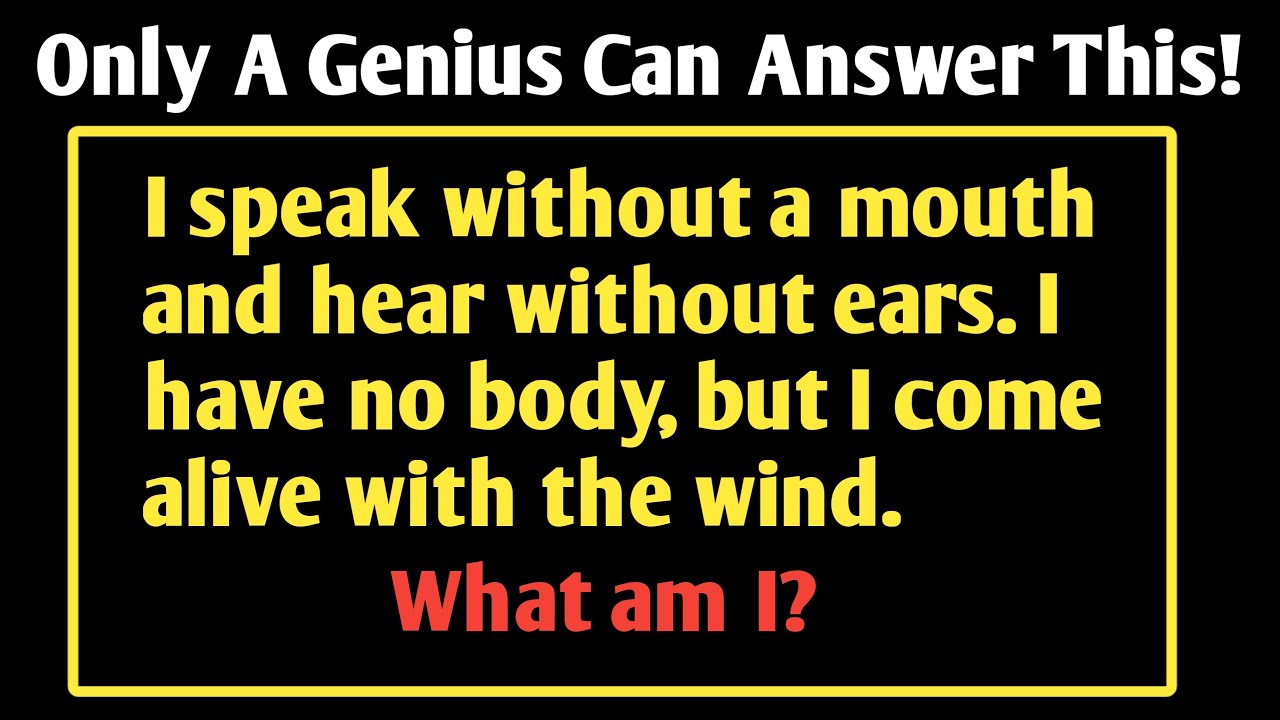 The Ultimate Riddle Challenge: Can You Solve Them All? - YouTube