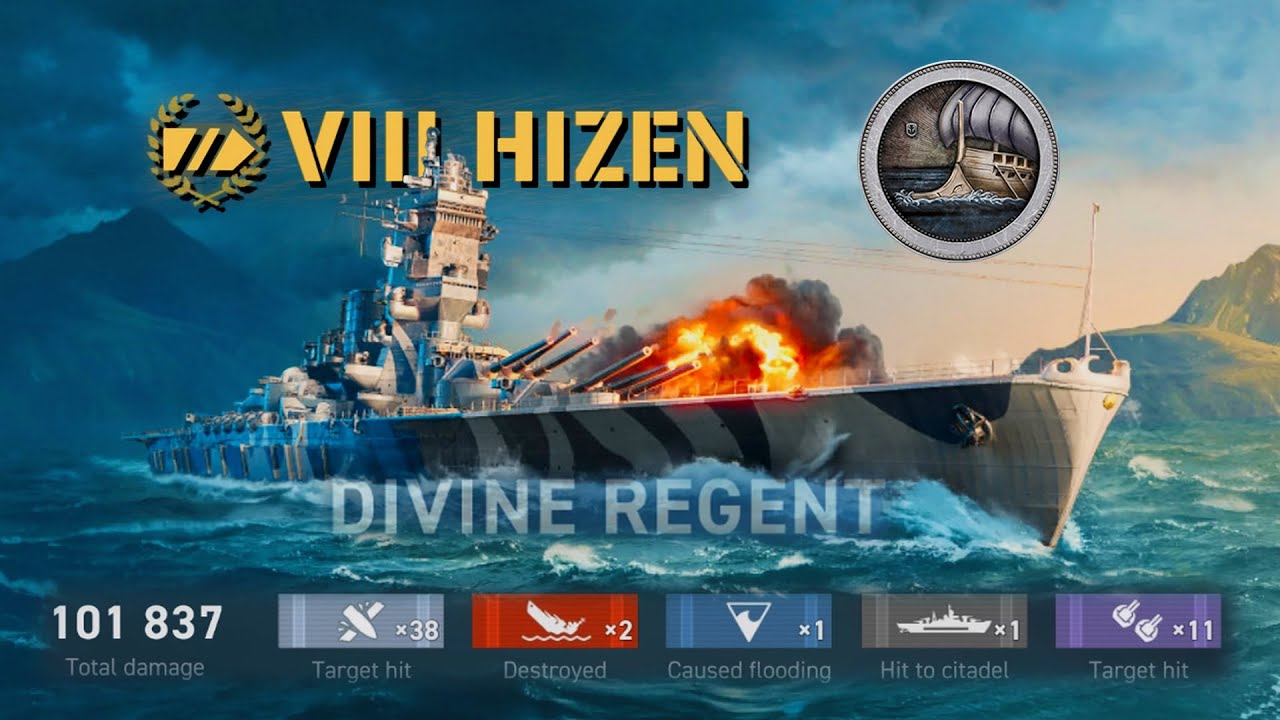 Hizen - Tier 8 Premium Battleship | World of Warships Legends - YouTube