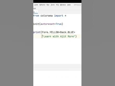 Print Colored Text Using Python #shorts #python - YouTube