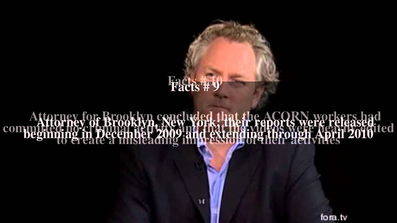 ACORN 2009 undercover videos controversy Top # 21 Facts - YouTube