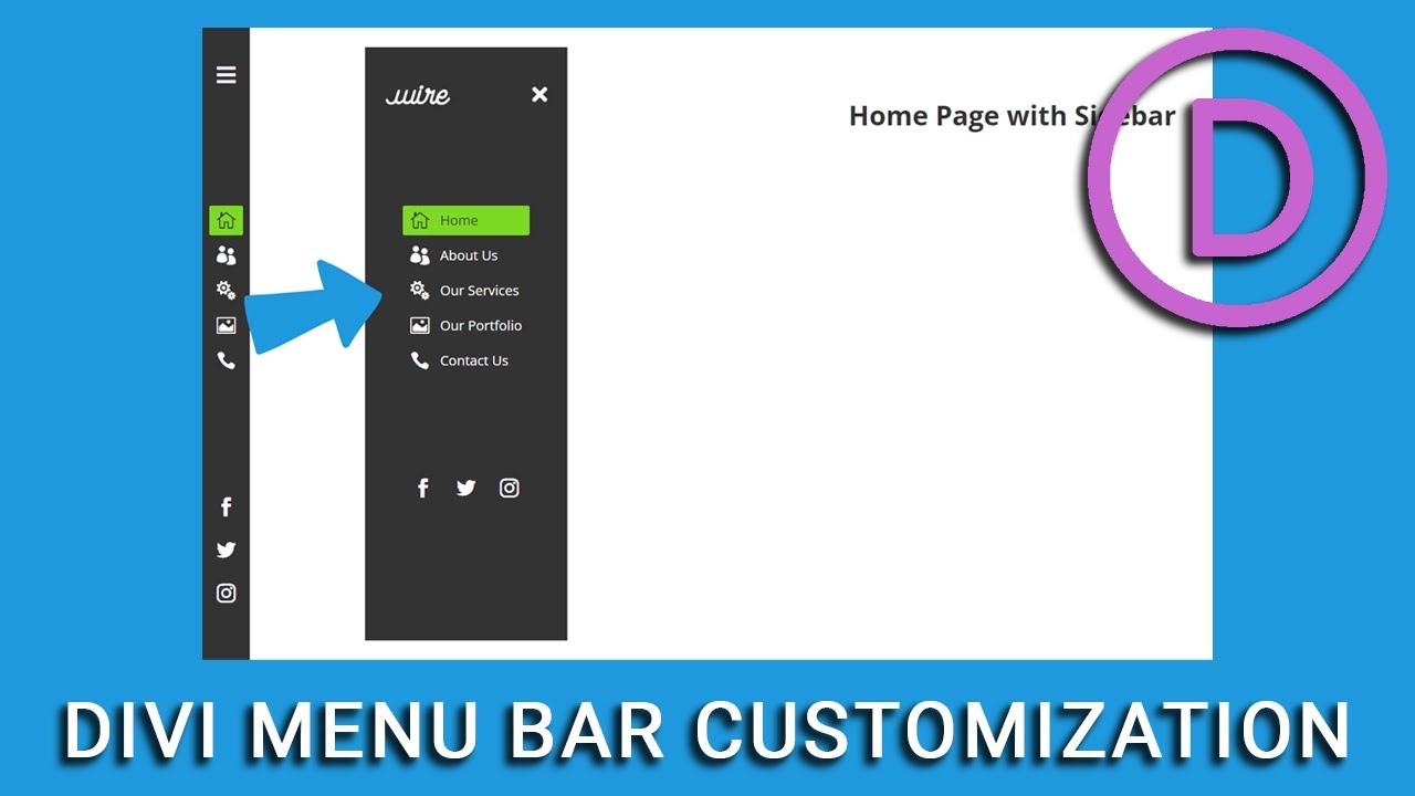 Divi Menu Bar Customization - YouTube