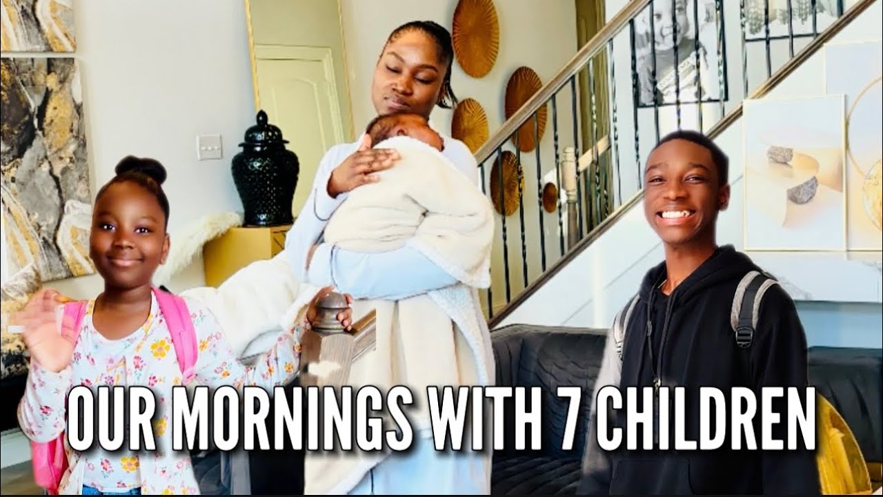 OUR BABY NUMBER 7 IS HERE! THIS IS WHAT OUR WEEKDAY MORNINGS LOOK LIKE ...