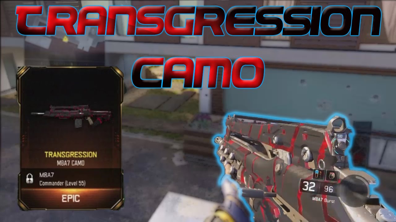 BLACK OPS 3 - EPIC CAMO - M8A7 TRANSGRESSION CAMO/ - YouTube
