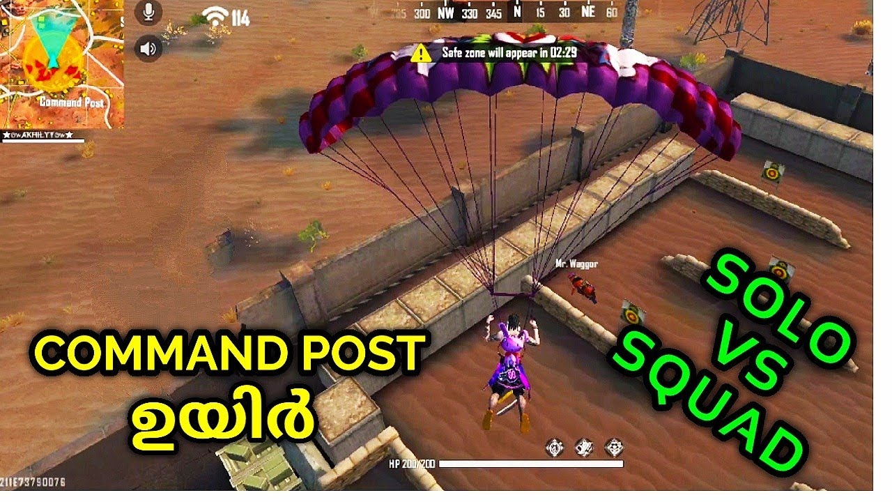 FREE FIRE COMMAND POSTൽ 13 KILL SOLO VS SQUAD എന്റെ RECORD🔥 SOLO VS ...