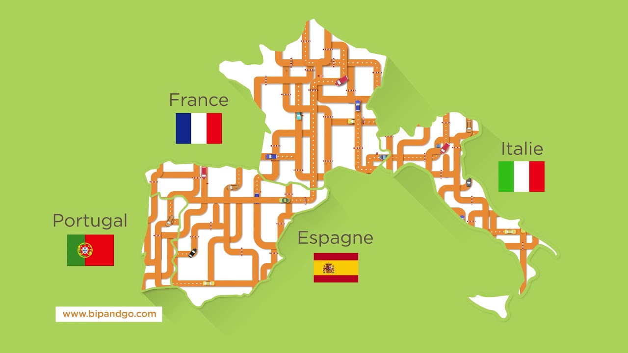 BIP&GO LANCEMENT DU BADGE TELEPEAGE EUROPE - YouTube