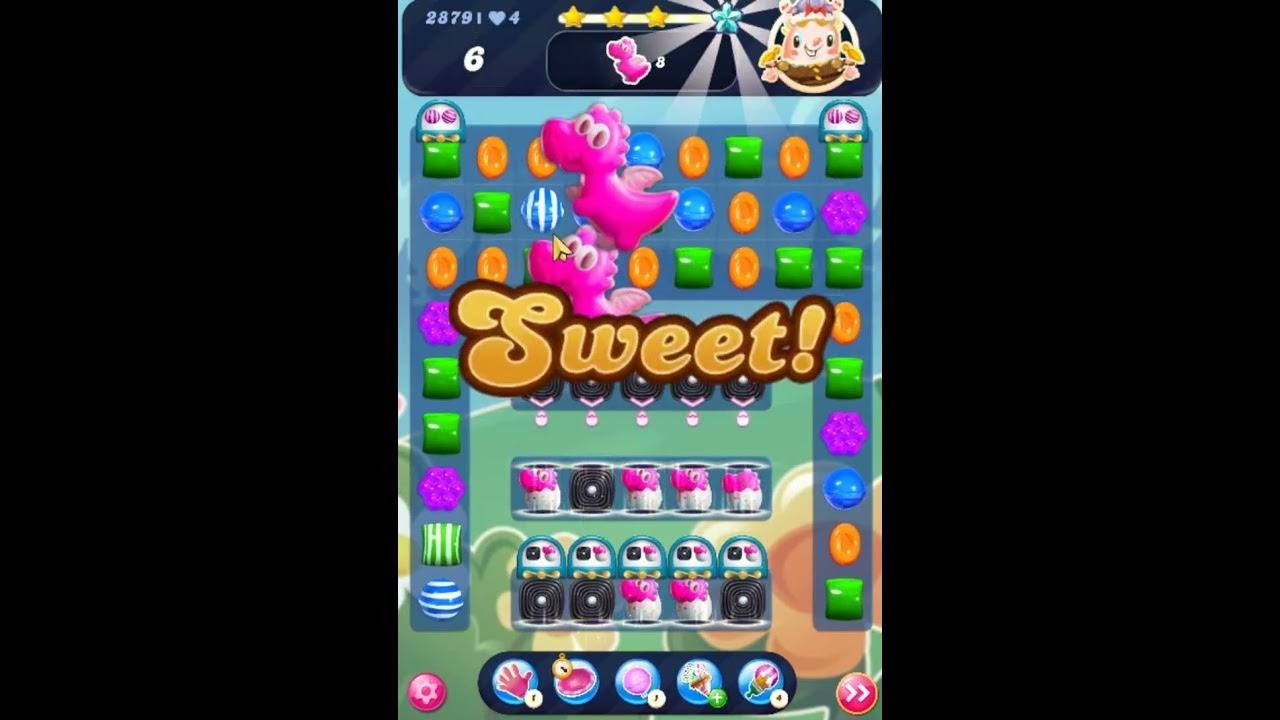 Gameplay Candy Crush Saga Level 2879 Get Sugar Stars, 20 Moves Completed, No Boosters - YouTube