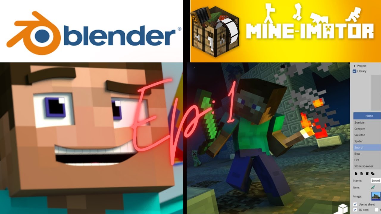 Ep:1 Minecraft Animation| Which app to choose?| Blender or Mine-imator ...