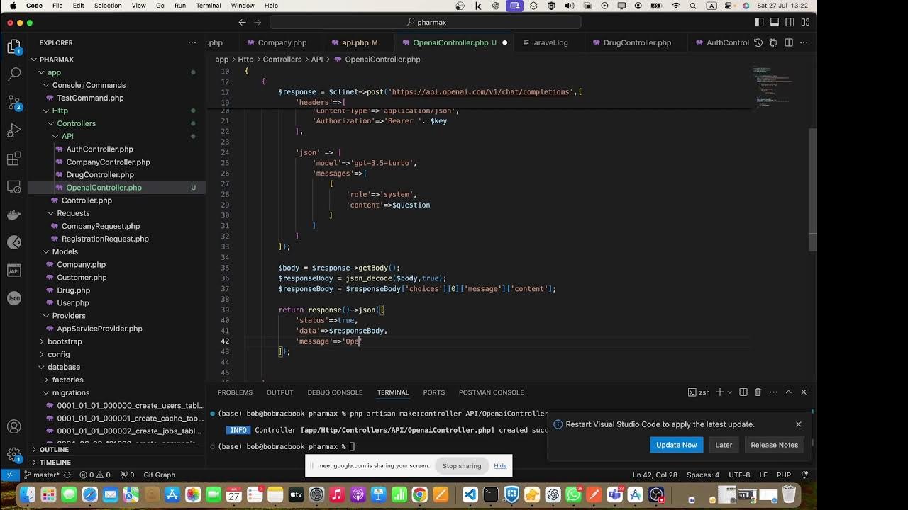 Laravel - External API - YouTube