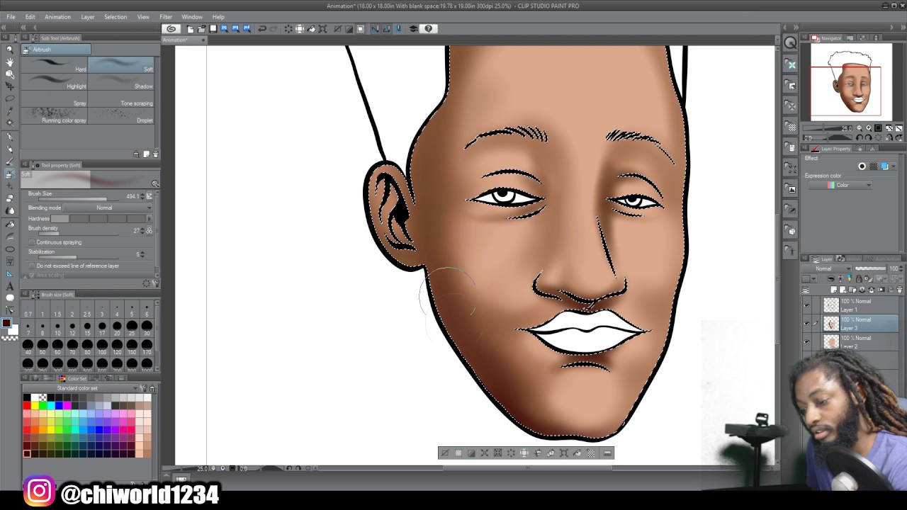How To Use Realistic Shading On Cartoon! - Step By Step (Clip Studio ...