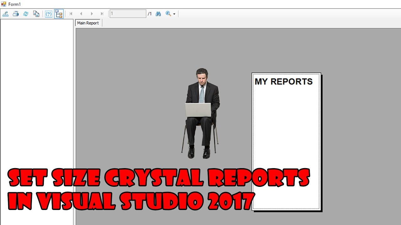 Custom Size Report Crystal Reports and VS 2017 - YouTube