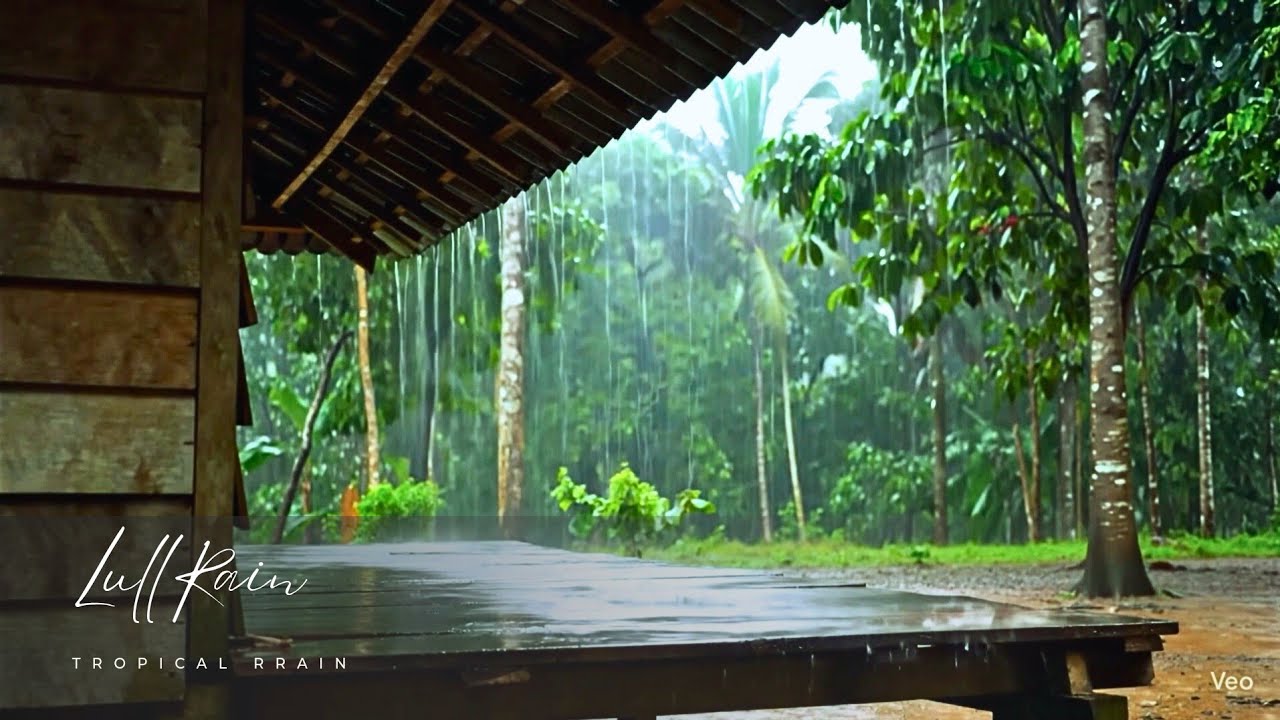 ASMR Heavy Rain on Balcony – Relaxing Rain Sounds for Deep Sleep ...