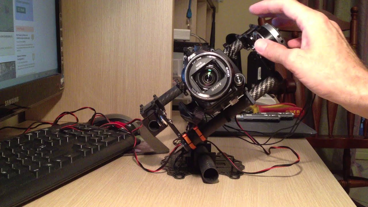 Balanced Gimbal Brushless GoodLuckBuy.. with Sony CX730 - YouTube
