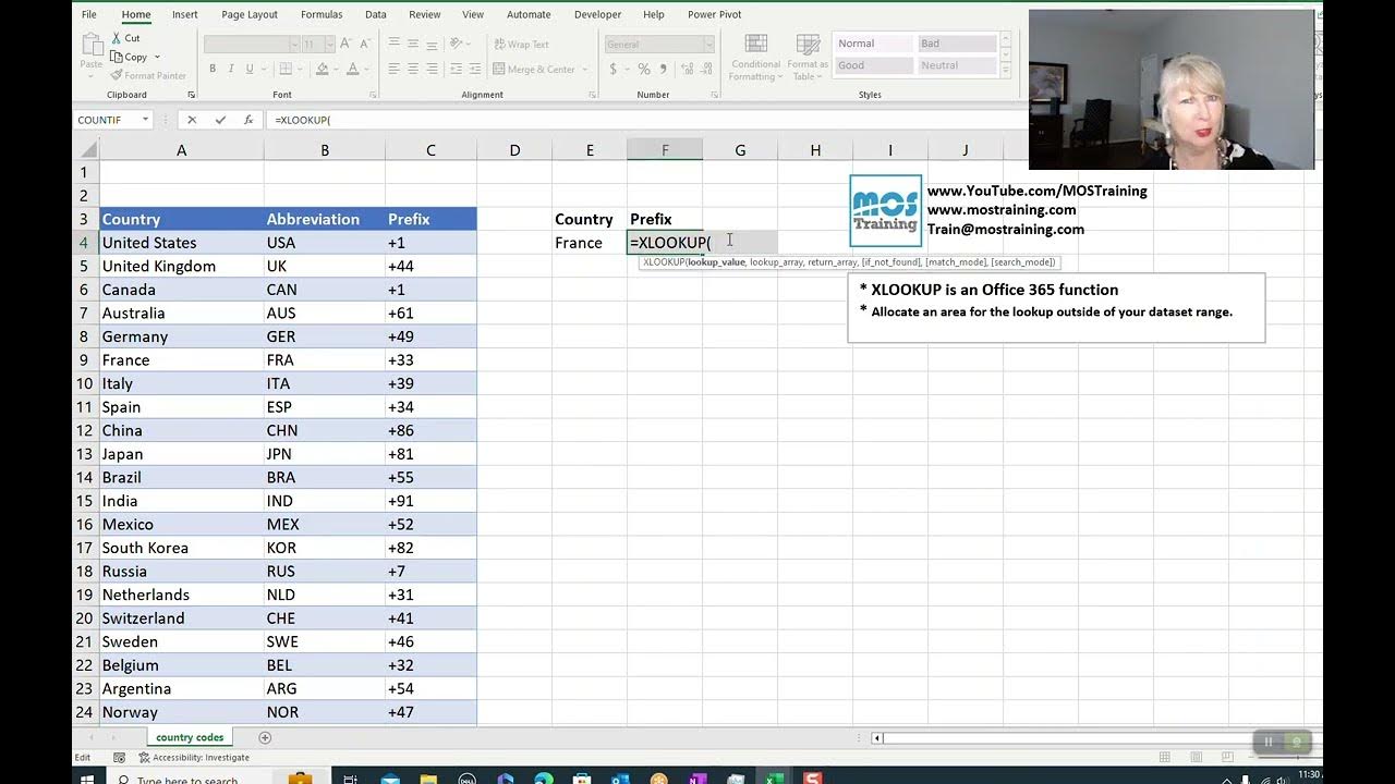 How to use Office Excel 365 XLOOKUP - YouTube
