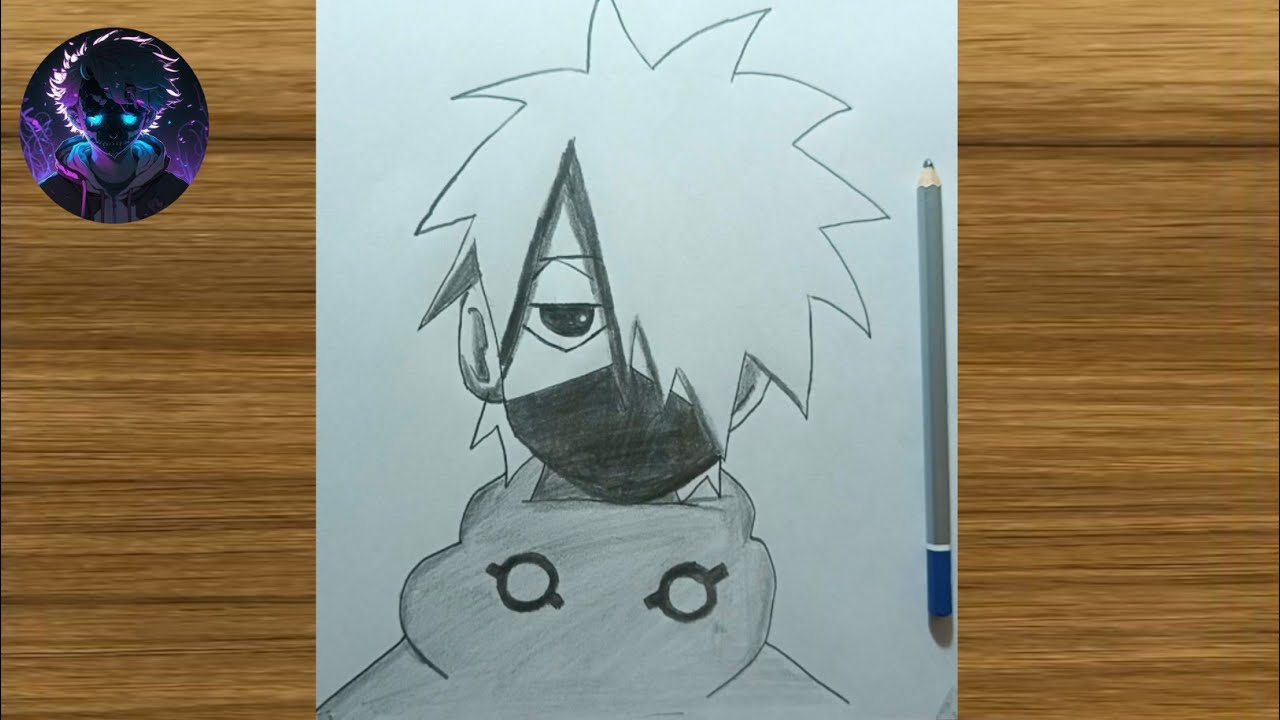 how to draw Kakashi kid || How to draw anime step by step - YouTube
