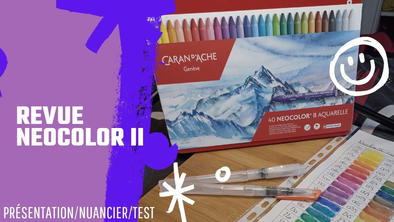 Revue NEOCOLOR II Aquarellable ~ Présentation,Nuancier,Test & Coloriage ...
