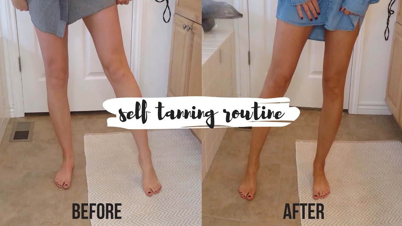 MY SELF TANNING ROUTINE - YouTube