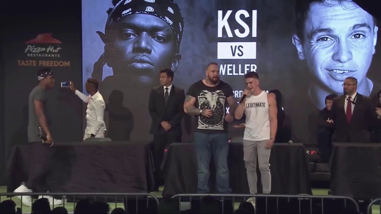 Ksi drops security after joe weller pushes him - YouTube