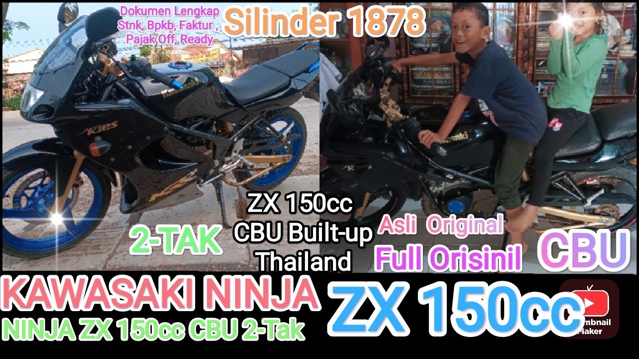 Di Jual | KAWASAKI NINJA ZX 150cc CBU Built-Up Thailand 2-Tak 2006 ...