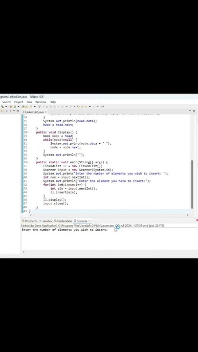 Coding Java Code Linked List Operations In Java All Operations Linkedlists Linkedlist Youtube