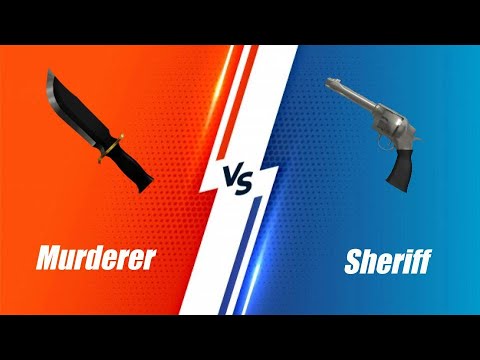 Playing Murderer Vs Sheriff - Roblox - YouTube
