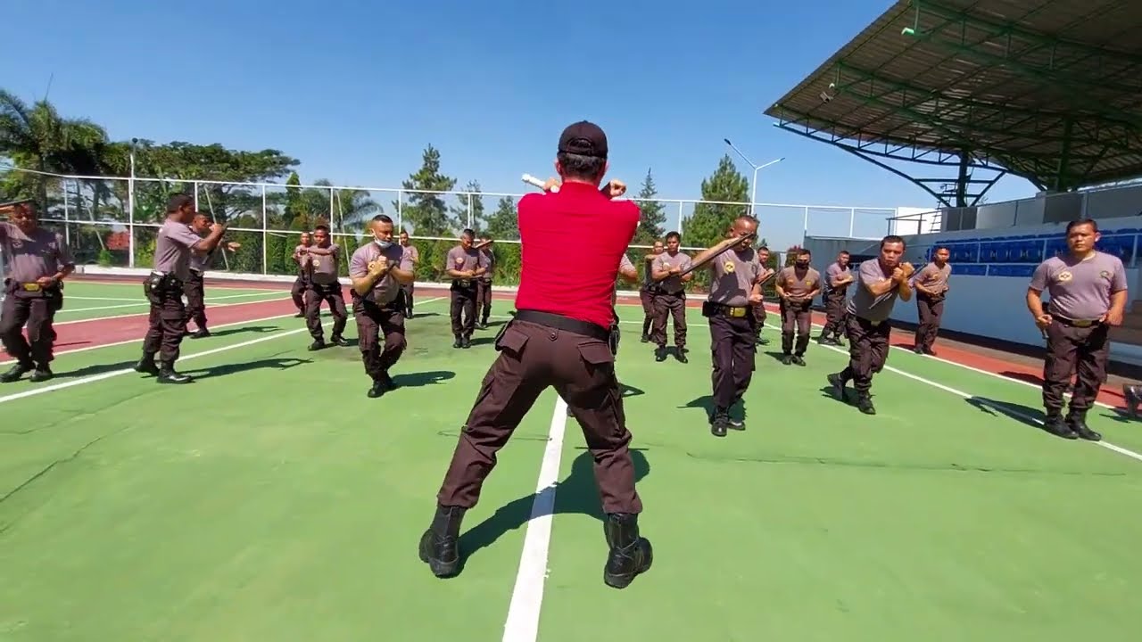 DRILL TONGKAT POLRI LETER T SERI 1 LENGKAP MUDAH HAFAL - YouTube